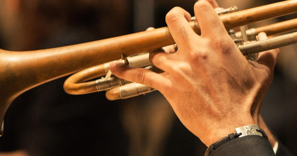 Felix Regalado and Paulo Avila, trombone and trumpet